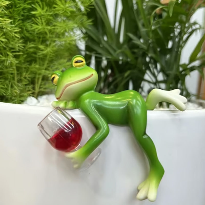 🐸Miniatűr béka figurák növényi dekorációk – hotwinet
